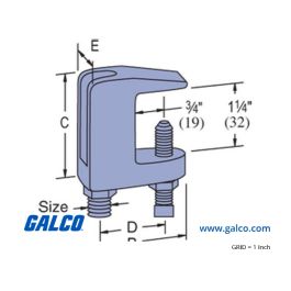 P2899-50EG-Unistrut-Beam Clamps