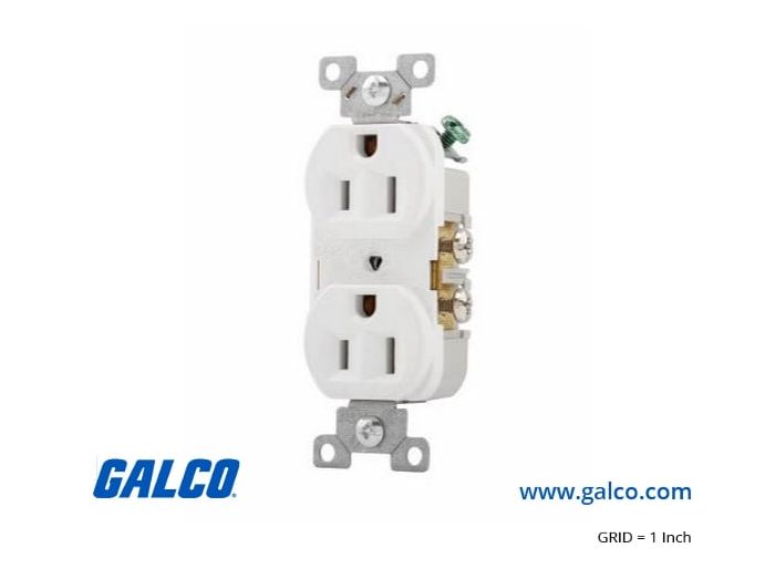 CR15W-Arrow Hart - Cooper Wiring Devices-Straight Blade