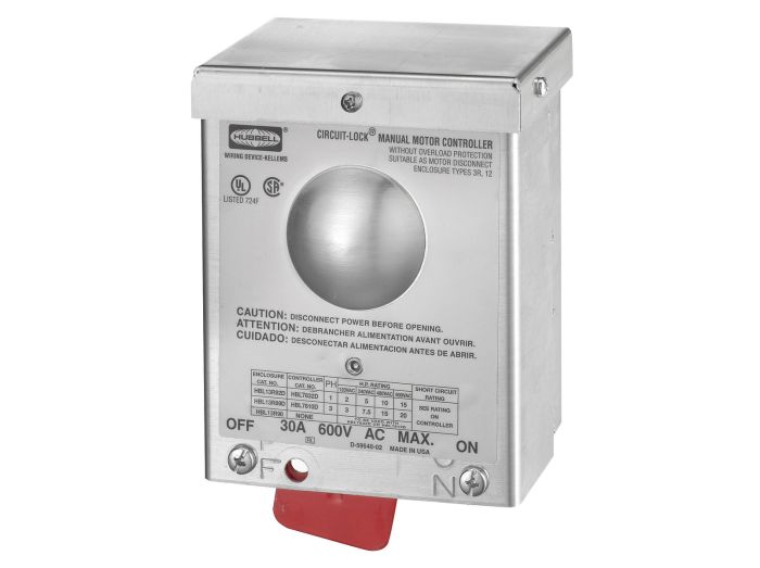 HBL13R92D-Hubbell-Manual Motor Controllers