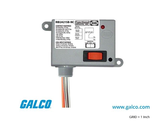 RIB2421SB-NC-RIB-Relay In A Box-Functional Devices-Enclosed Relay
