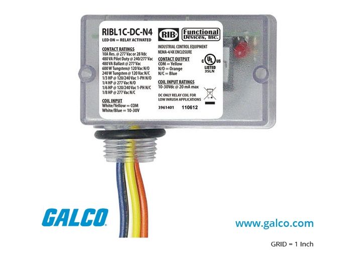 RIBL1C-DC-N4-RIB-Relay In A Box-Functional Devices-Enclosed Relay